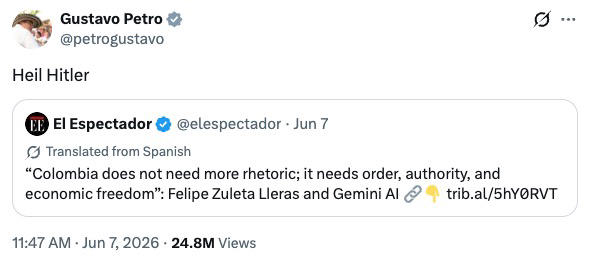 Colombia’s president responds to column endorsing right-wing candidate ...