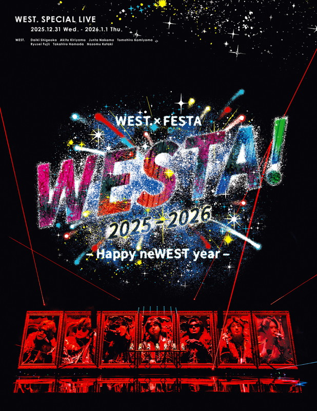 WEST.初の単独カウントダウンライブをBlu-ray＆DVD化