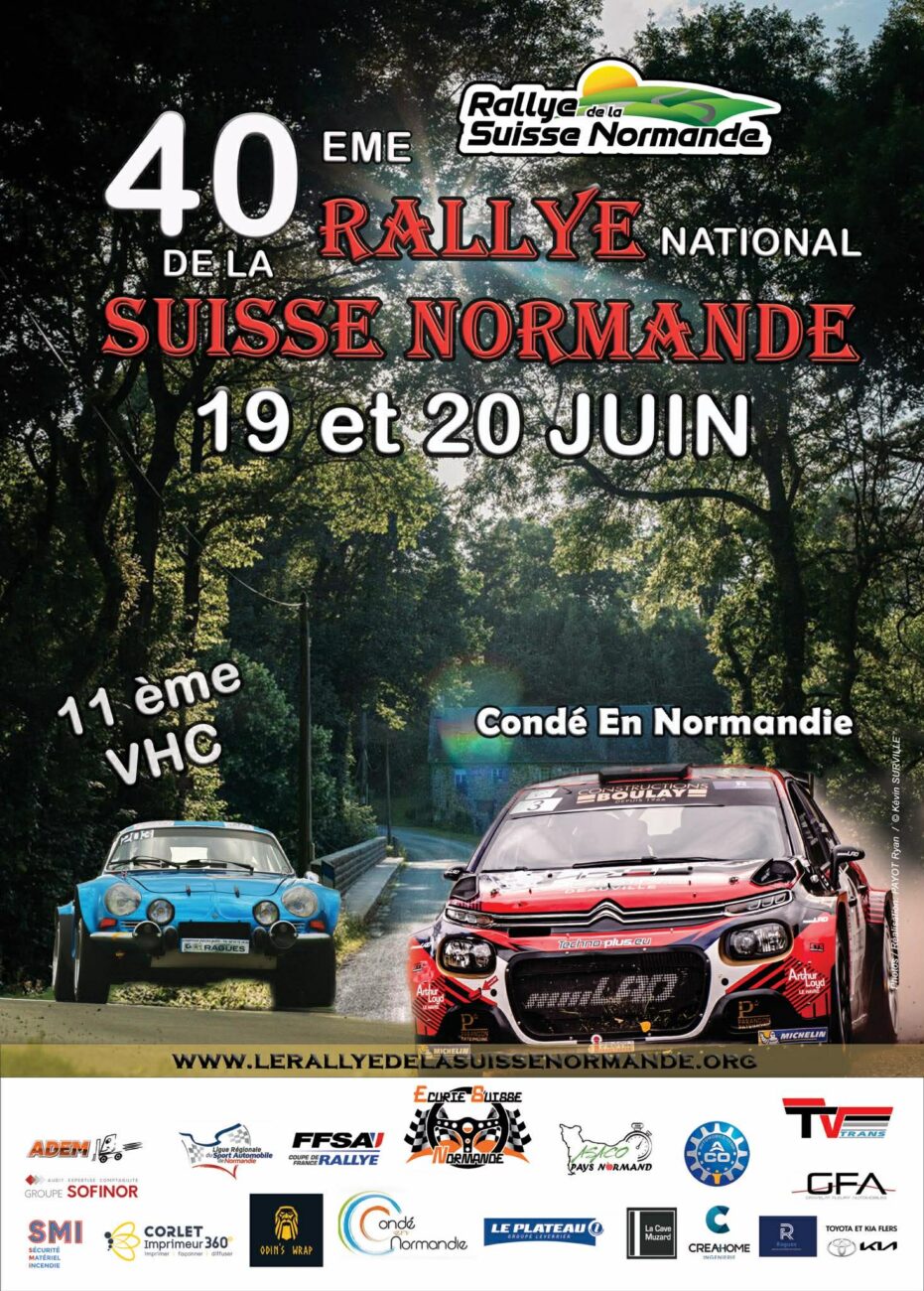 Liste des engagés rallye de la Suisse Normande 2026
