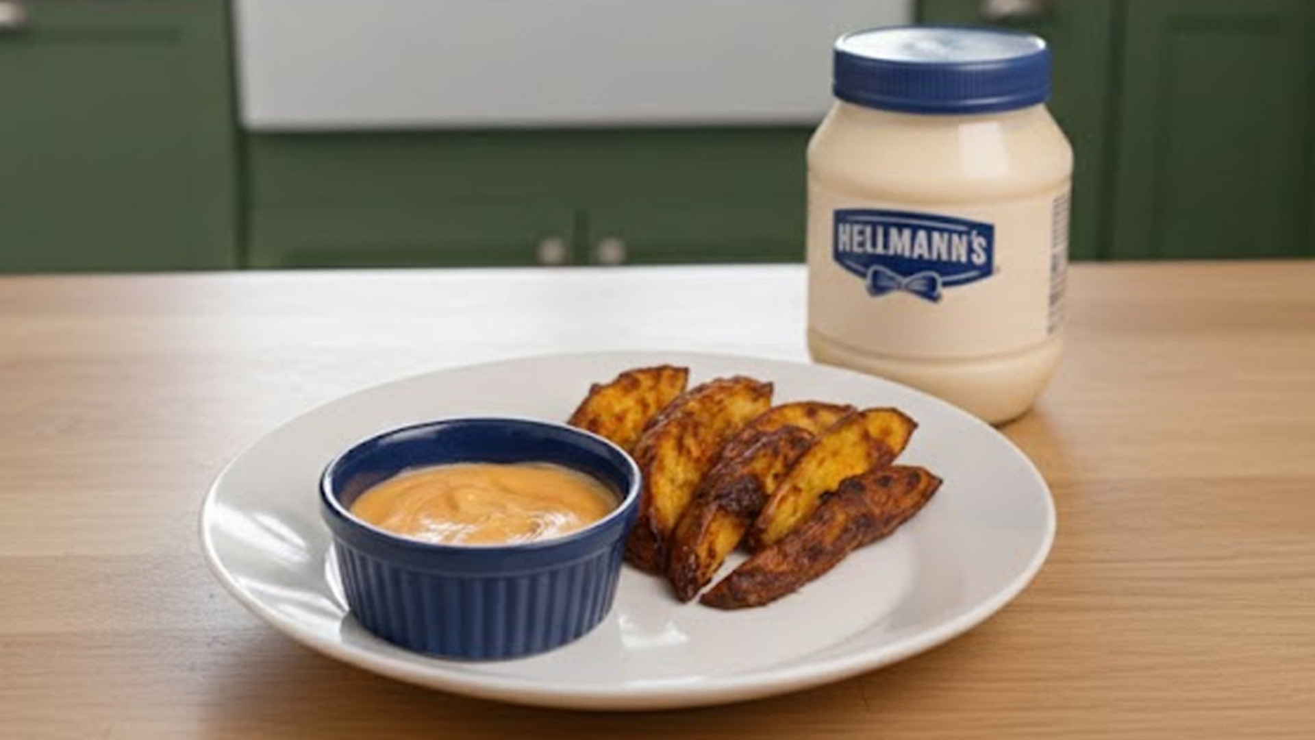How to make potato wedges with spicy mayo dip