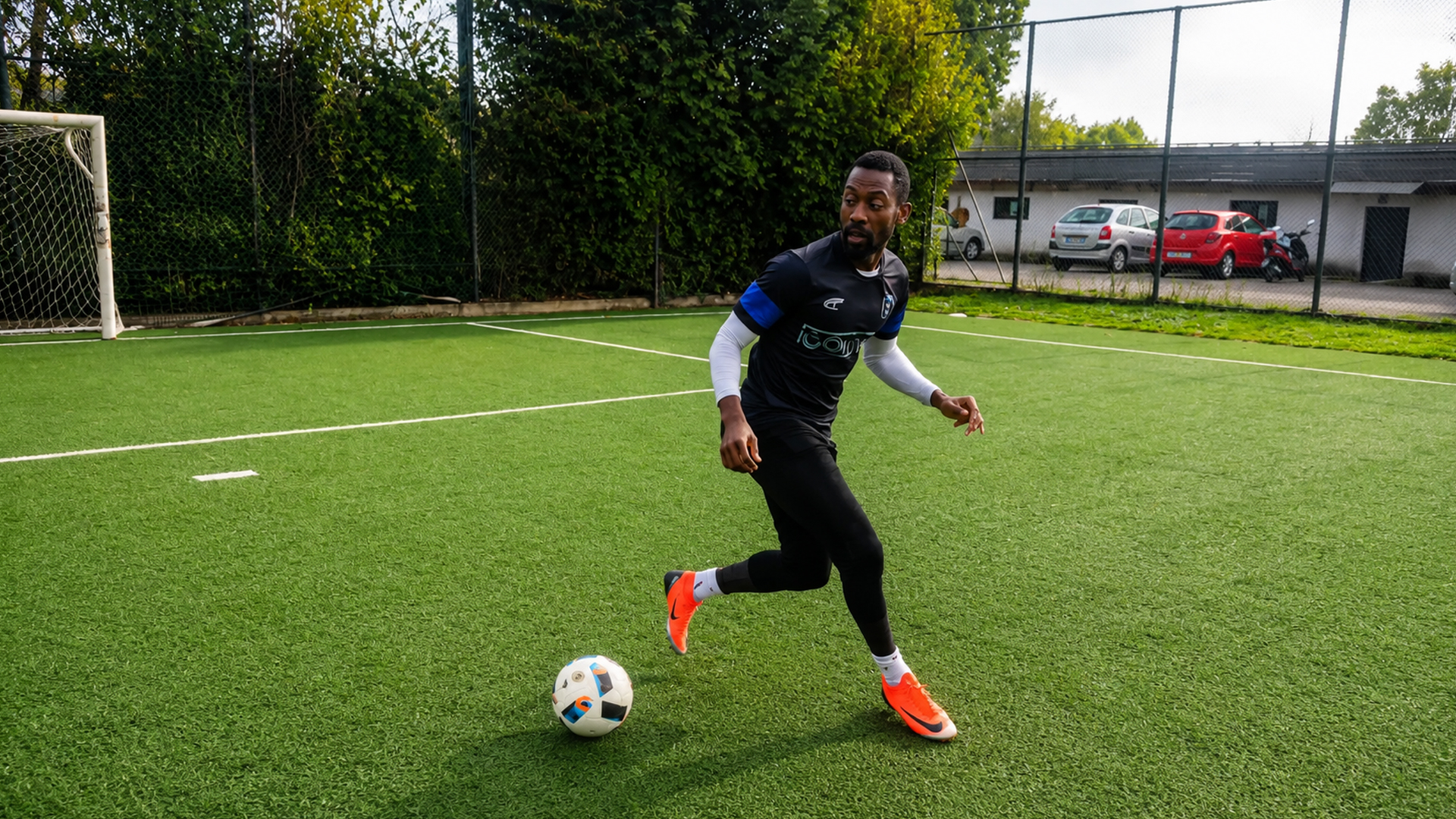 Learn Neymar's soccer turn move step by step