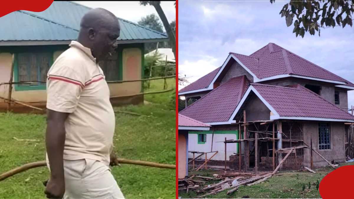 Kenyan teacher transforms old bungalow into 2-storey mansion after ...