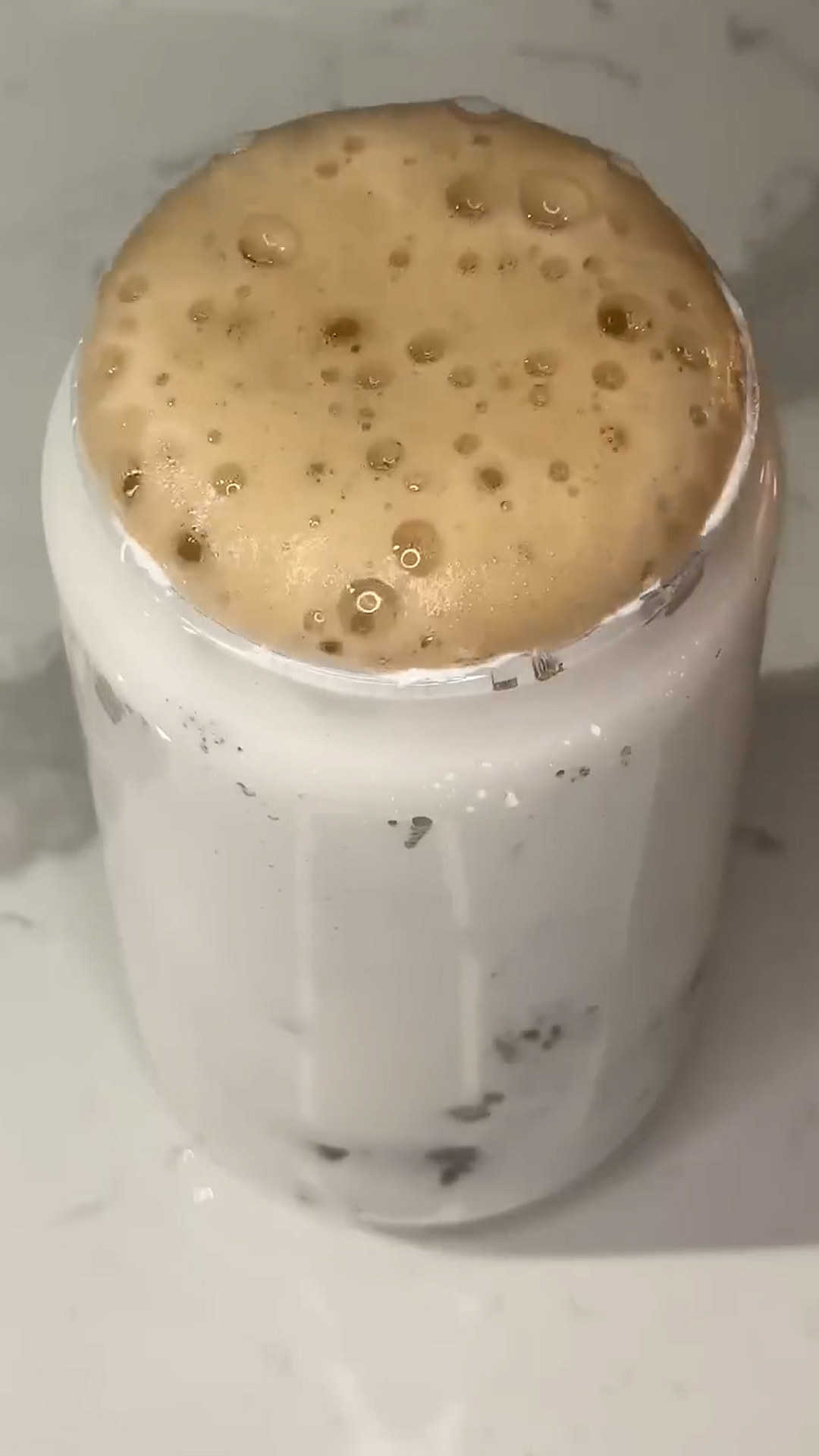 Diet soda whipped with ice cream into a fluffy frozen viral drink
