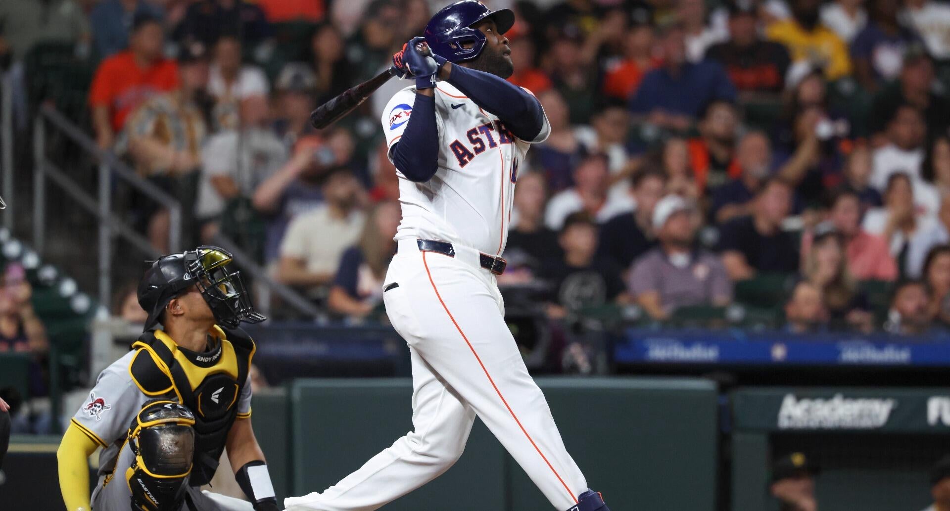 Yordan Alvarez surging on AL MVP odds board, first-ever Astros Triple ...