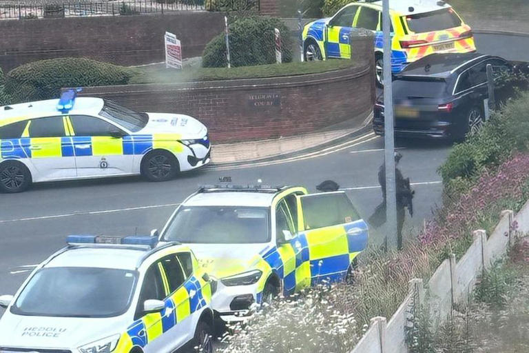 Police statement after armed officers descend on seaside village in Conwy