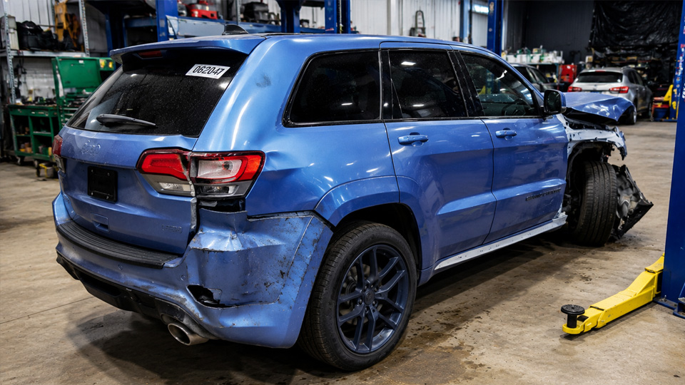 I won a totaled Trackhawk at auction