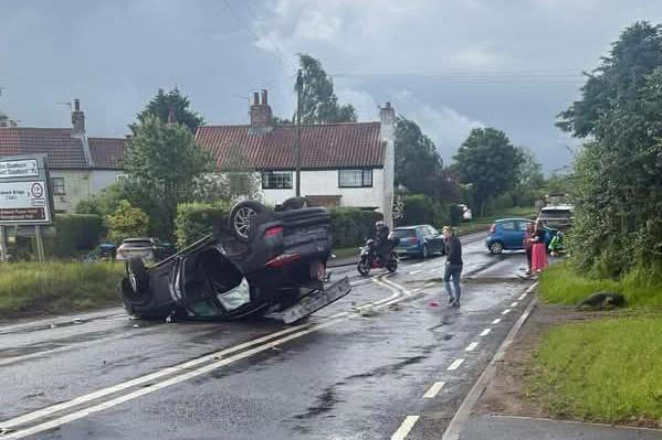 Dramatic accident in Harrogate district village prompts calls for speed ...