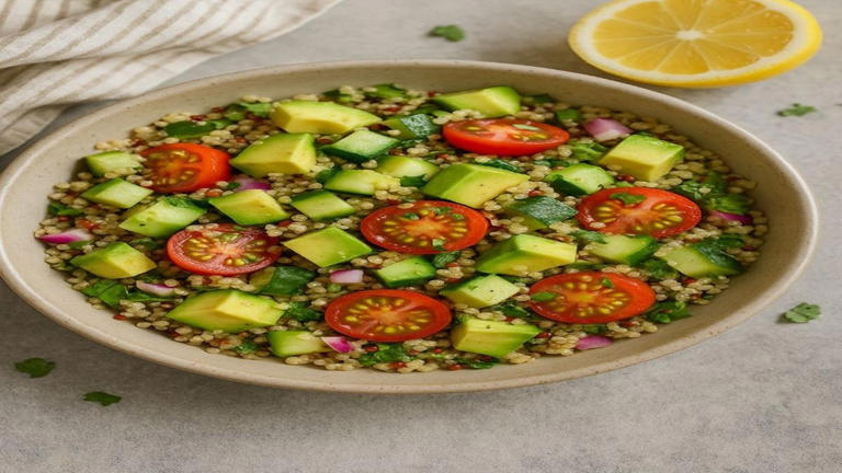 This quinoa, avocado, and chickpea salad is the protein-packed lunch ...
