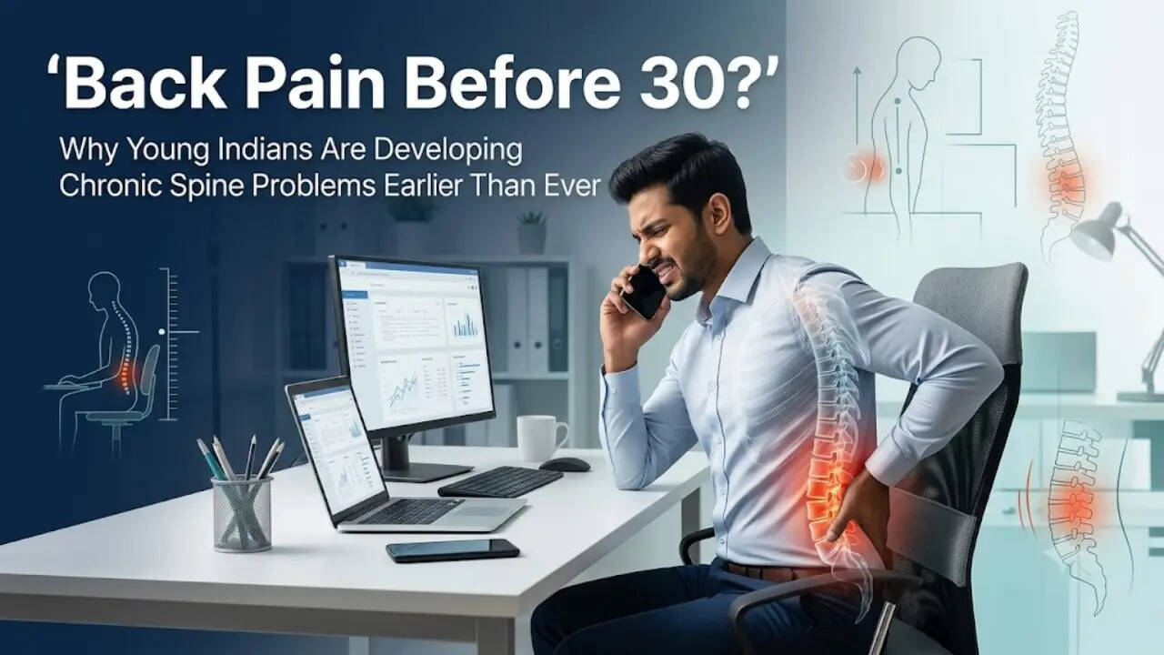 Back pain before 30: Why young Indians are developing spine problems