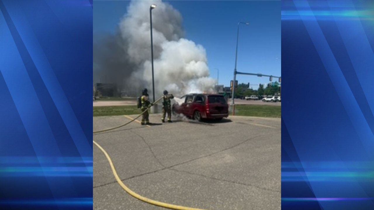 Crews respond to van fire in Watertown Saturday