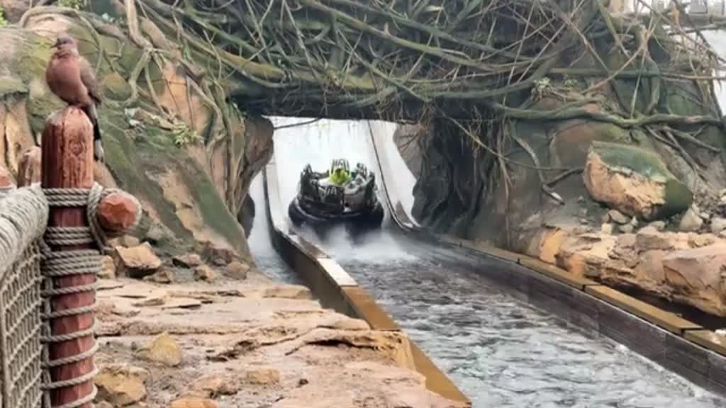 Inside Shanghai Disneyland’s wild rapids ride with a giant animatronic