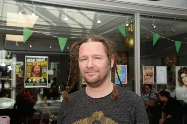 Forklift driver braves the head shave to raise funds for cats