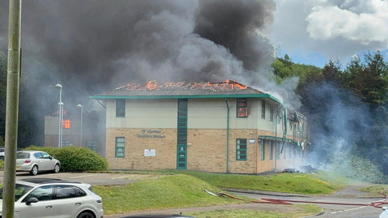 'Tornado-like flame' as smoke shuts motorway