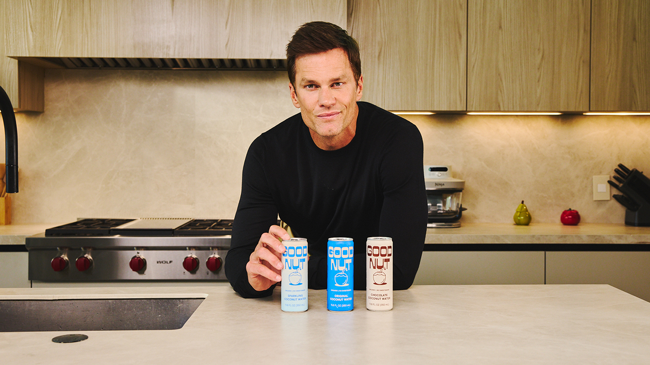 Tom Brady launches Good Nut coconut water line with Gopuff in market ...