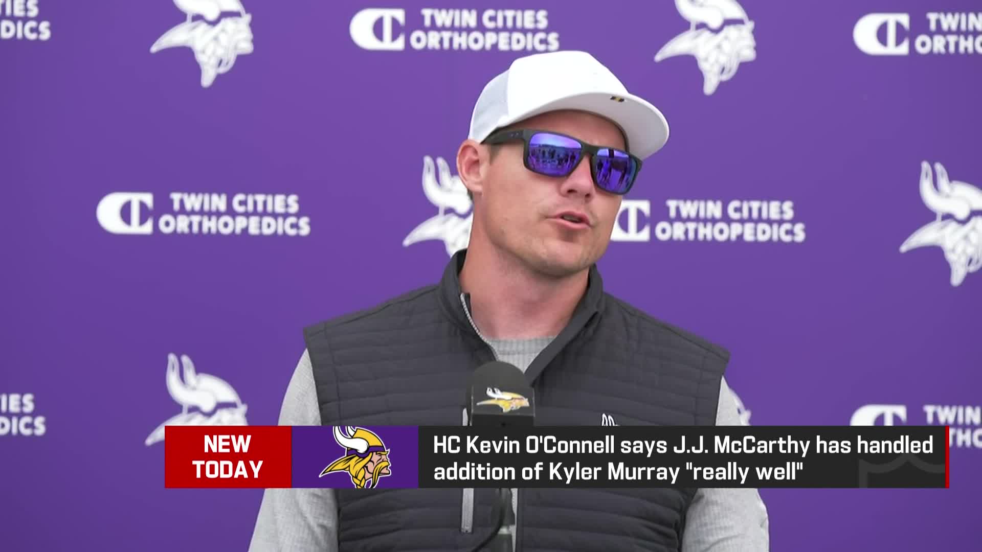 Kevin O'Connell details how JJ McCarthy handled addition of Kyler ...