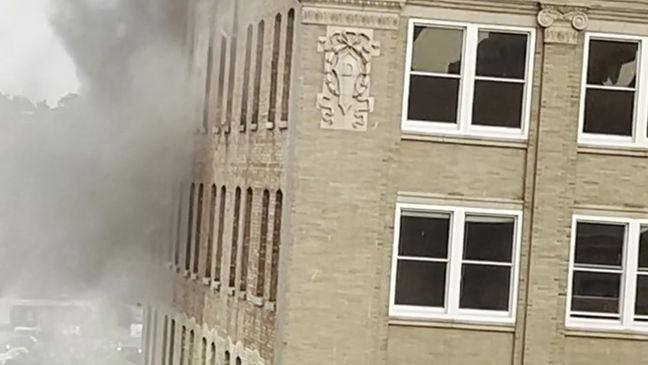 Breaking: Crews respond to fire at Lafayette Building in downtown South ...