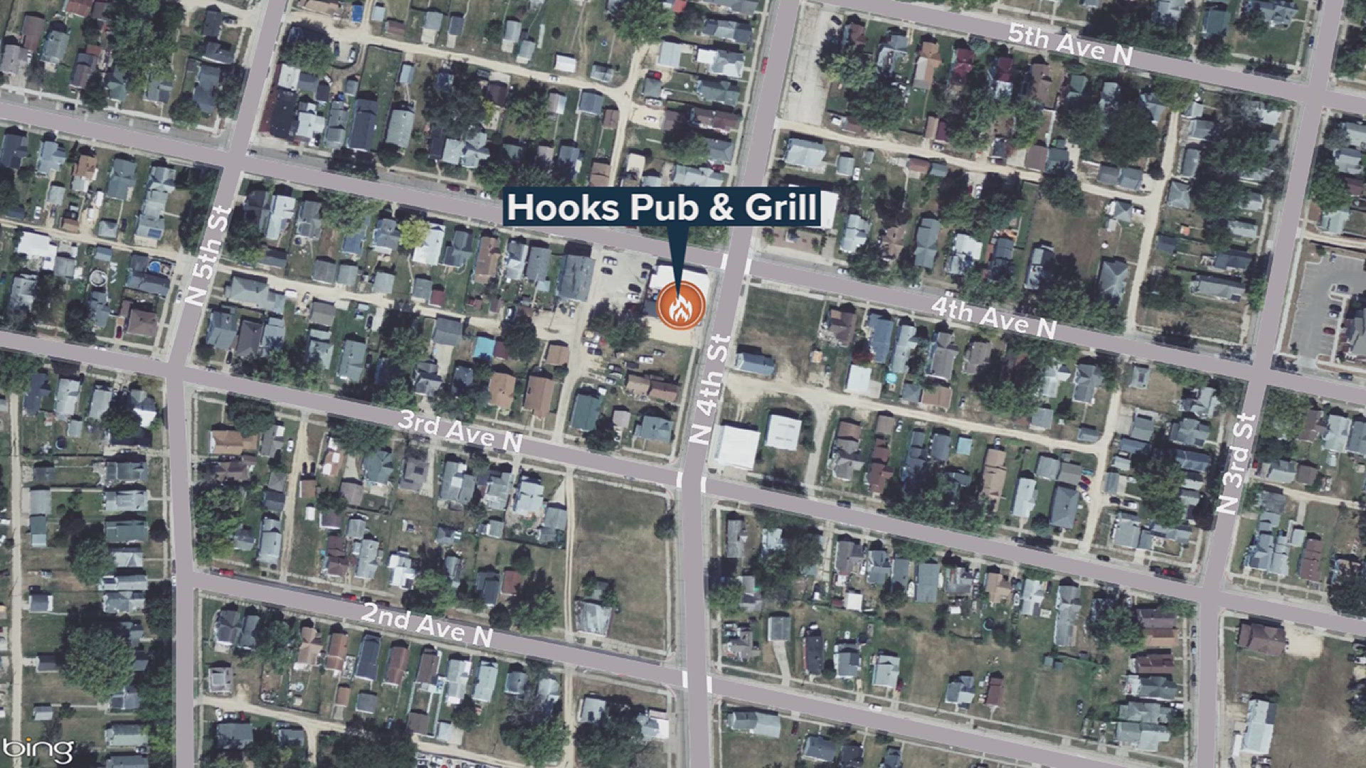 Crews respond to overnight fire at Hooks Pub & Grill