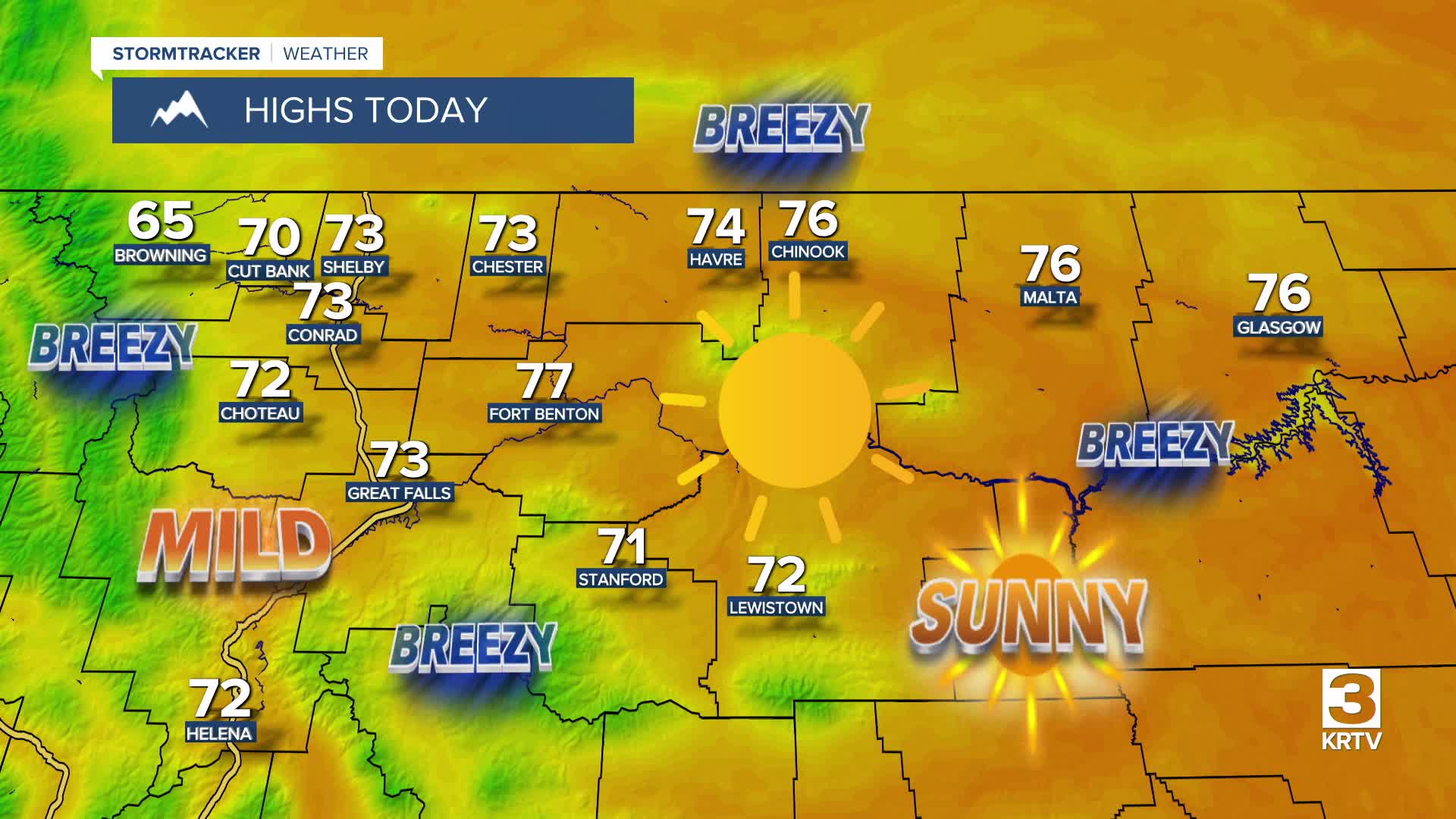 Beautiful weather on Monday!