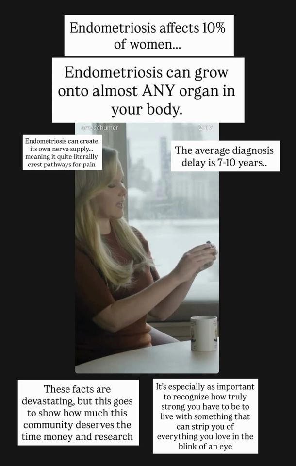 Amy Schumer says endometriosis can 'strip you of everything you love ...