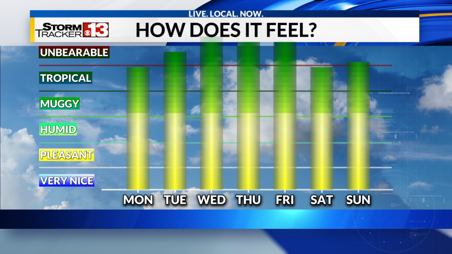 Oh good, summer is here with heat & humidity
