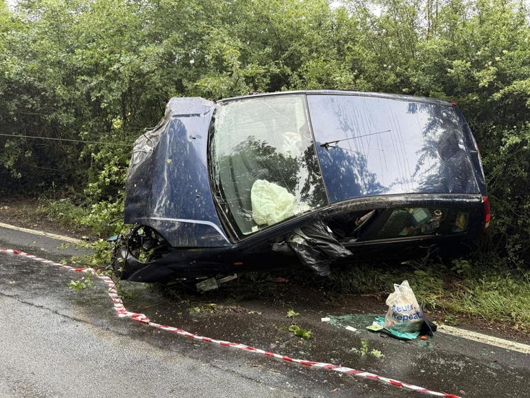 Minor injuries reported following collision between car and fuel tanker ...