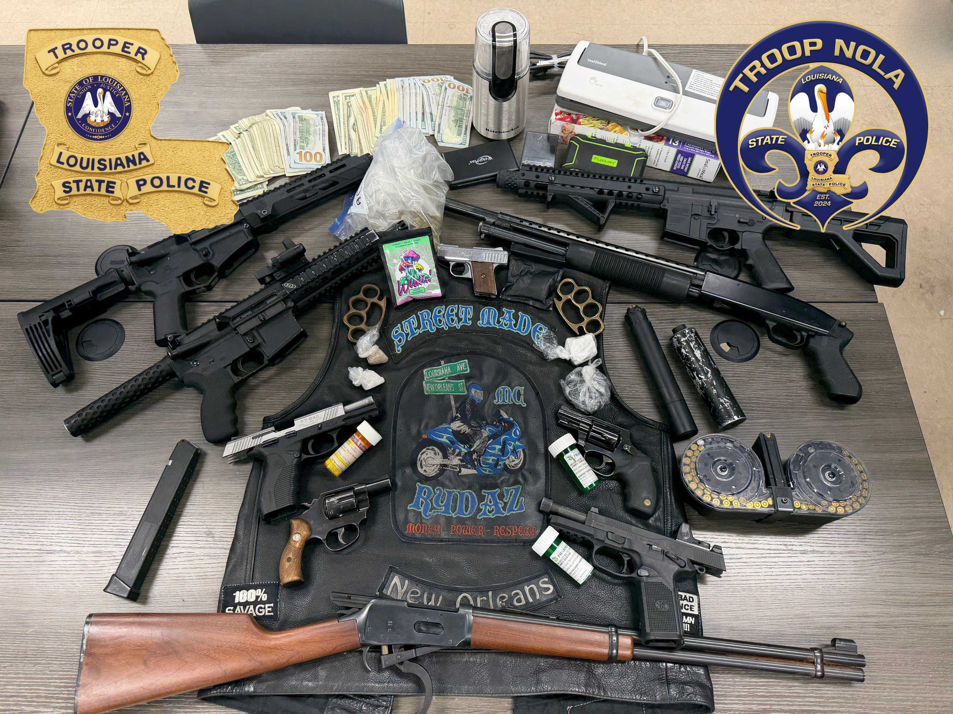 Suspected explosive devices, guns, and drugs found during traffic stop ...