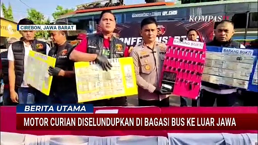 Detik-detik polisi gagalkan penyelundupan puluhan motor curian di dalam ...