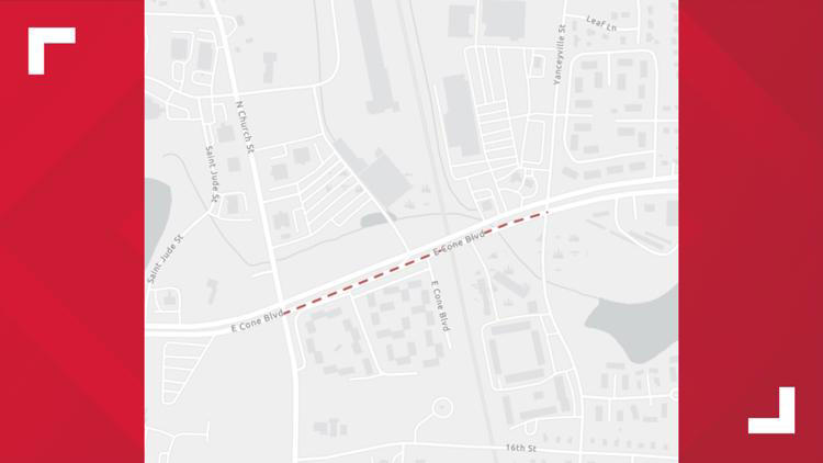 100 people without water, part of East Cone Boulevard in Greensboro ...