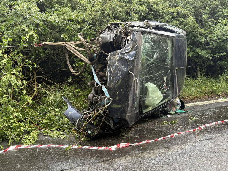 Minor injuries reported following collision between car and fuel tanker ...
