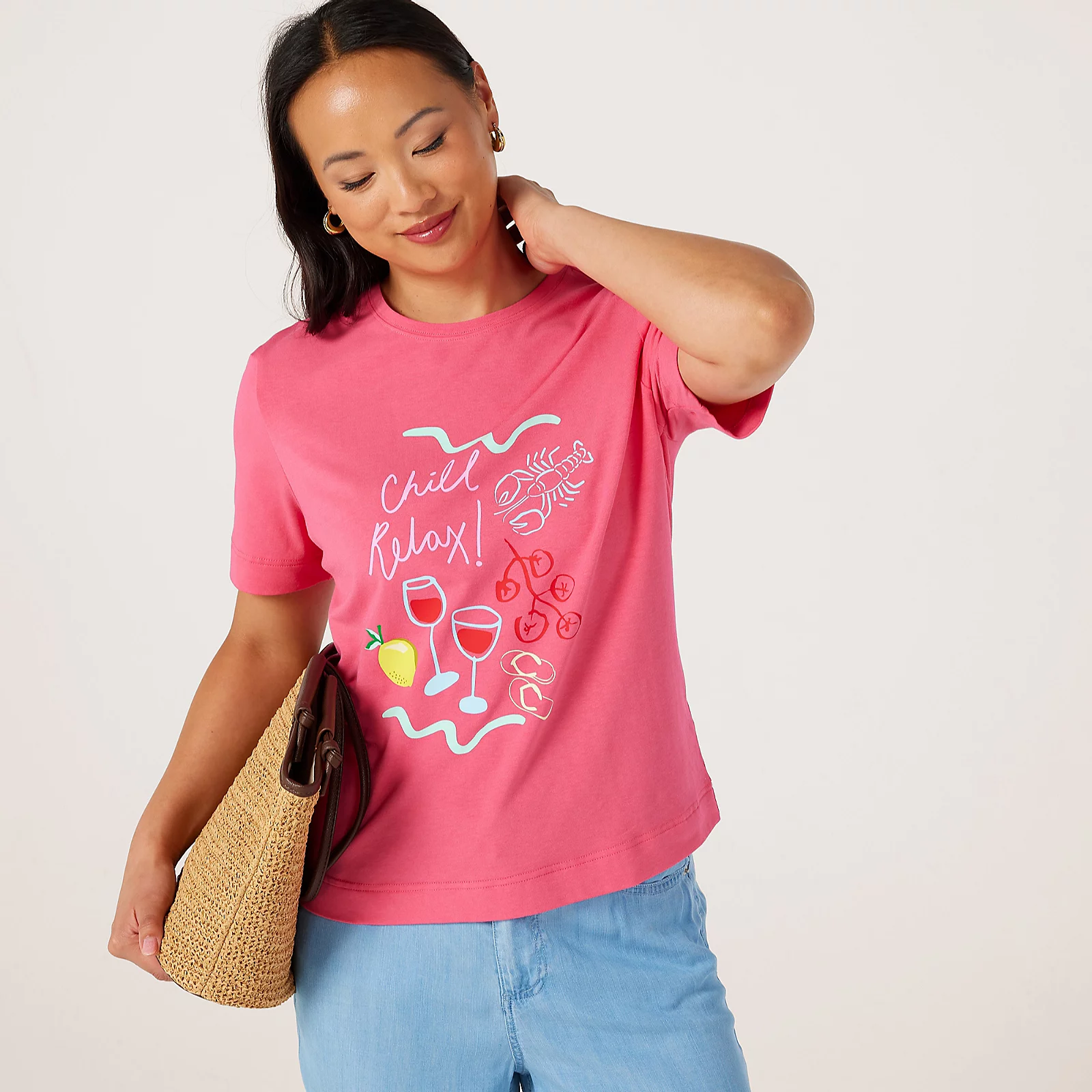 Ruth Langsford's graphic print tees are the perfect pairing to jeans ...