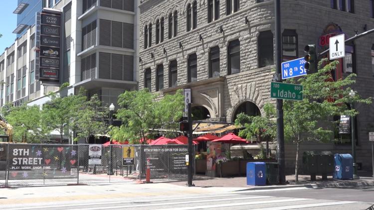 Downtown Boise traffic shifts as city begins second phase of 8th Street ...