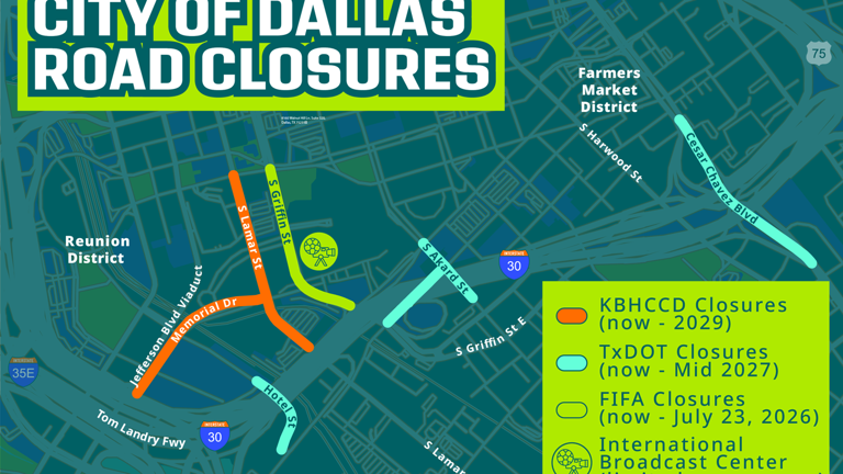 Dallas World Cup road closures: Full list of street closures and ...