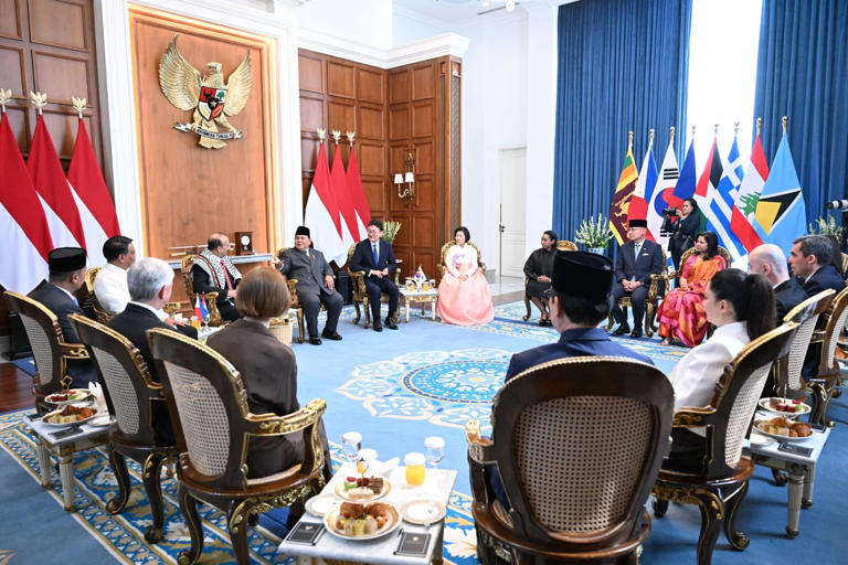 Prabowo terima surat kepercayaan 8 duta besar negara sahabat, ini daftarnya