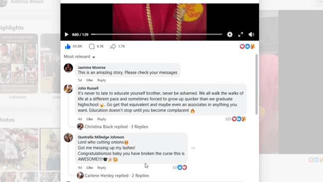 Viral video shows uncle's tearful reaction to graduation moment in Florida