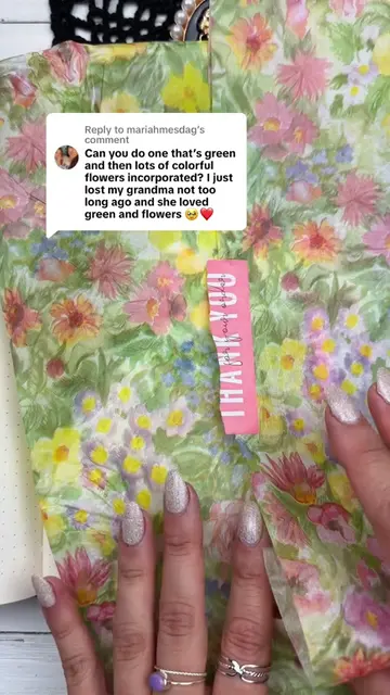 Soft ASMR floral scrapbook for gentle comfort