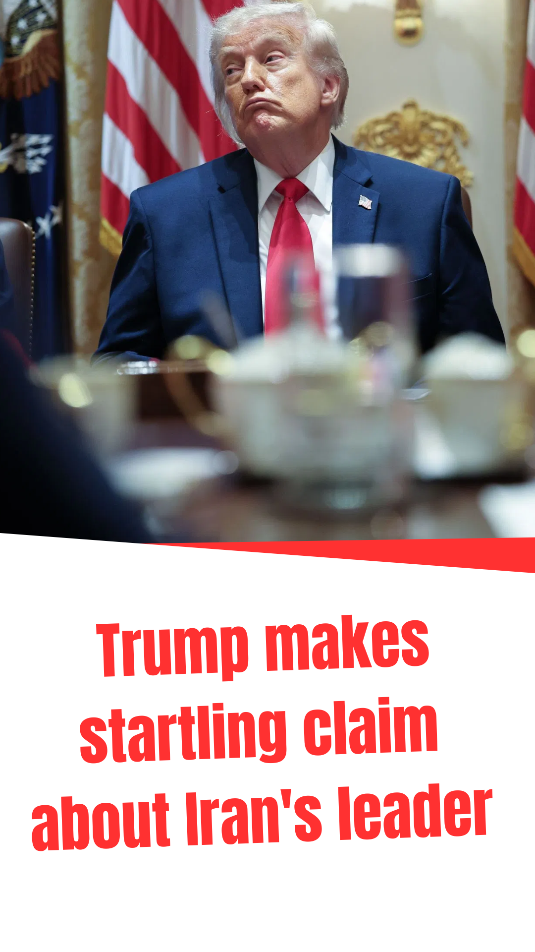 Trump makes startling claim about Iran's leader