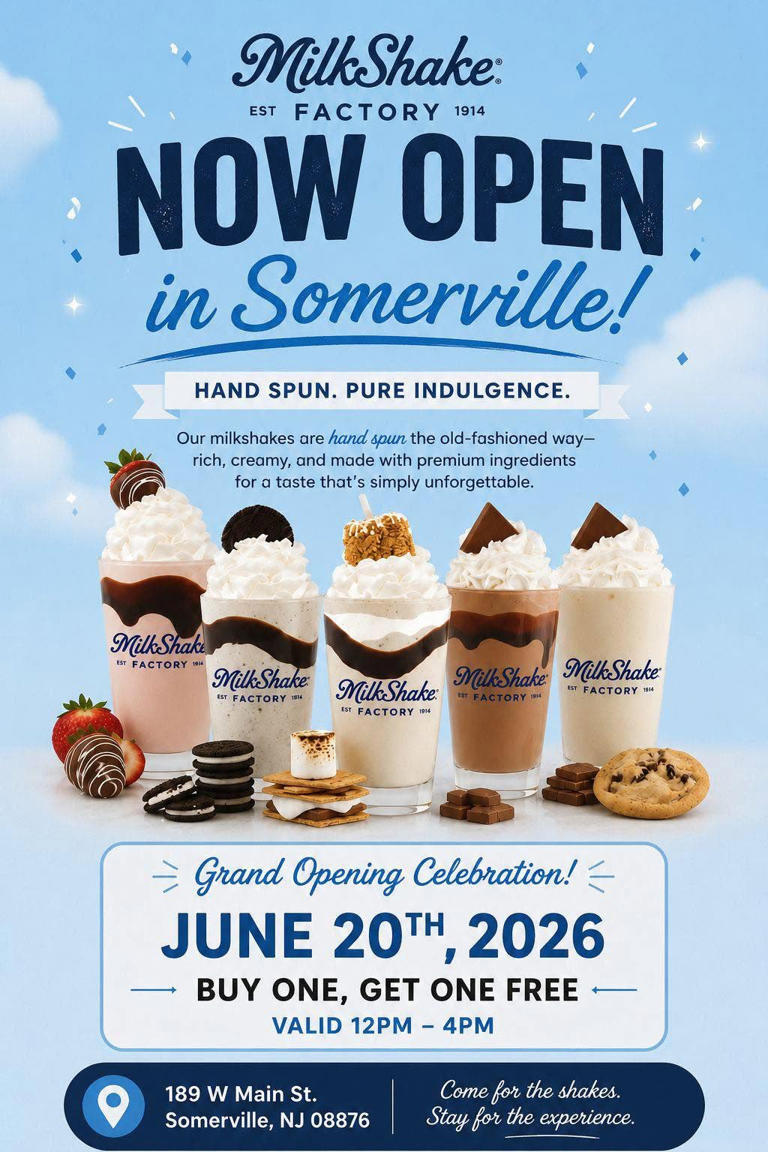 Milkshake Factory to host grand opening in Somerville