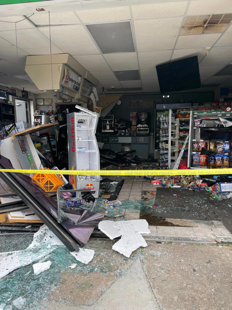 Vehicle crashes through window at Wisconsin Rapids BP