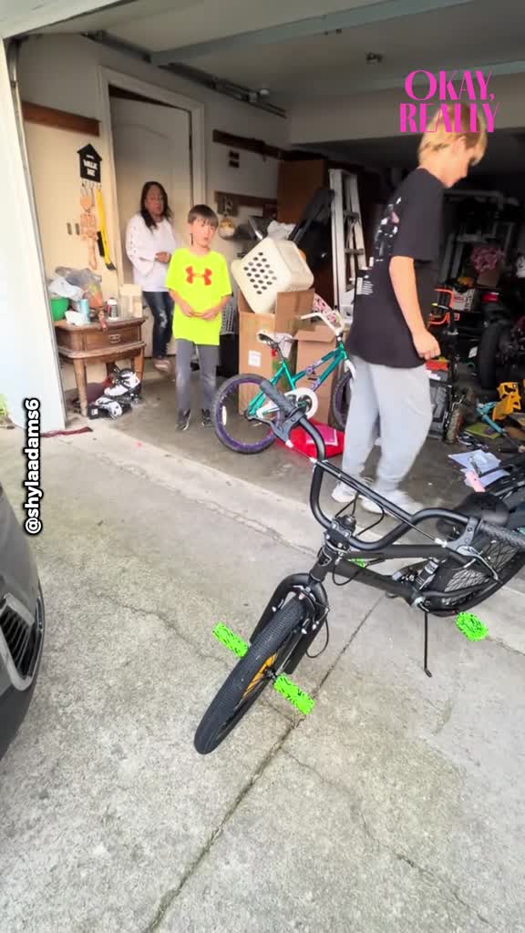 Boy’s emotional reaction to surprise bike gift captures hearts online