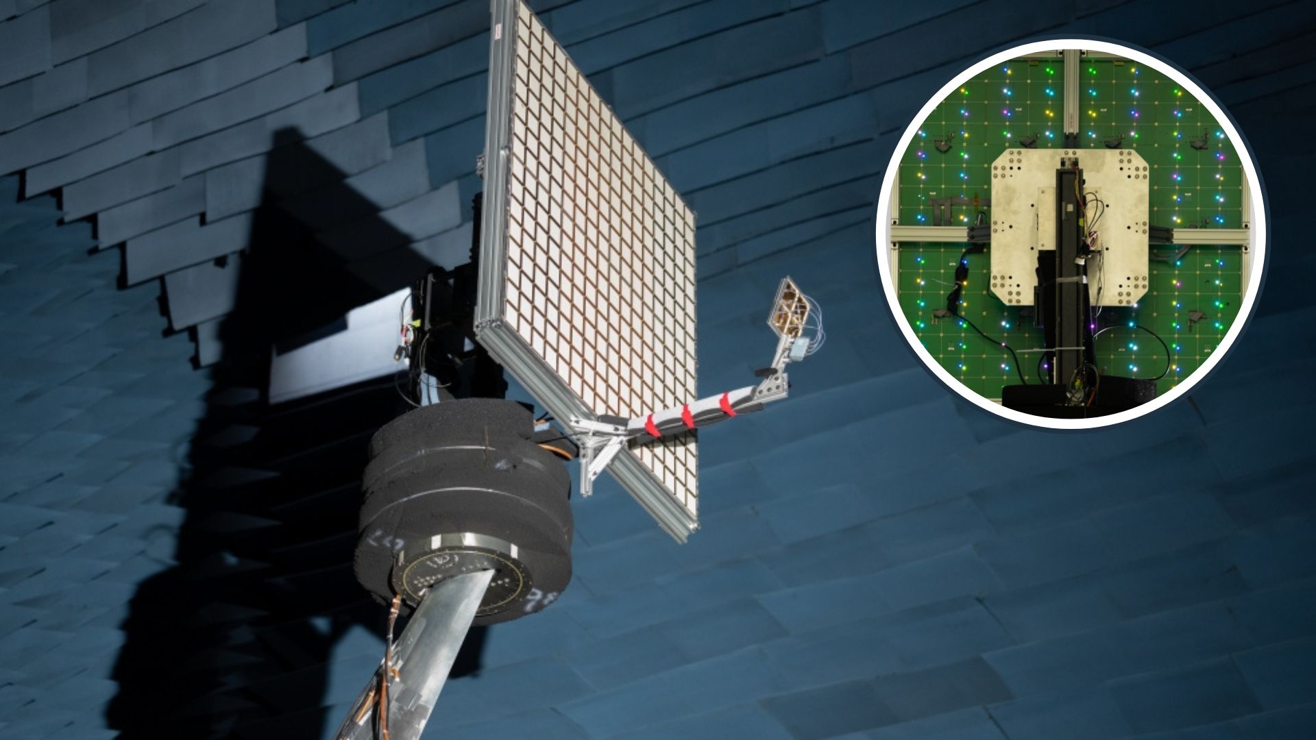New military satellite antenna blocks electronic warfare in space with ...