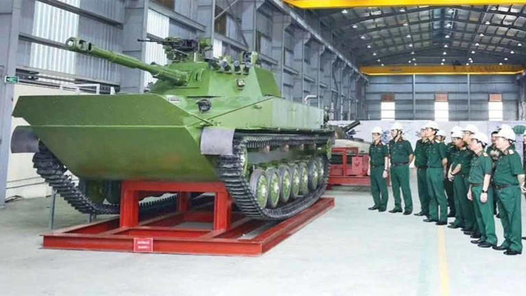 Vietnam unveils T-1, its first domestically developed amphibious tank