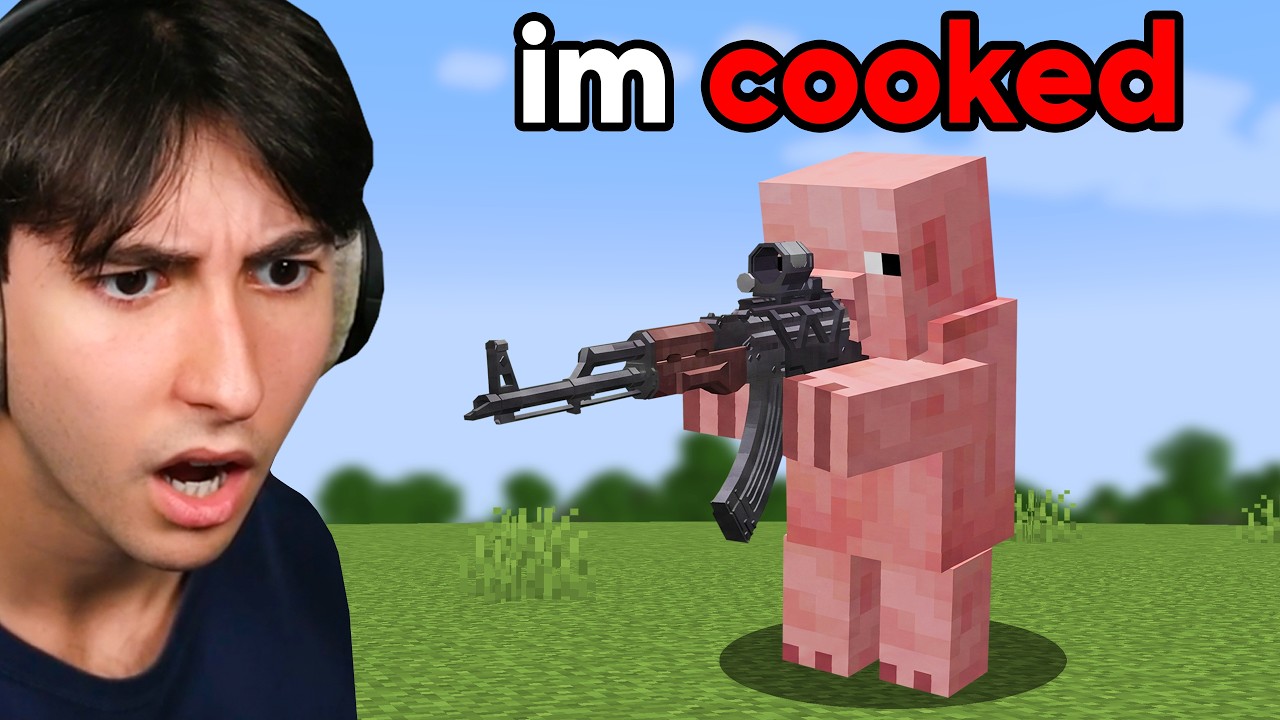 Minecraft, but mobs have guns