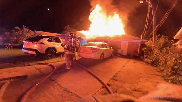 Escambia County, Florida home destroyed in fire