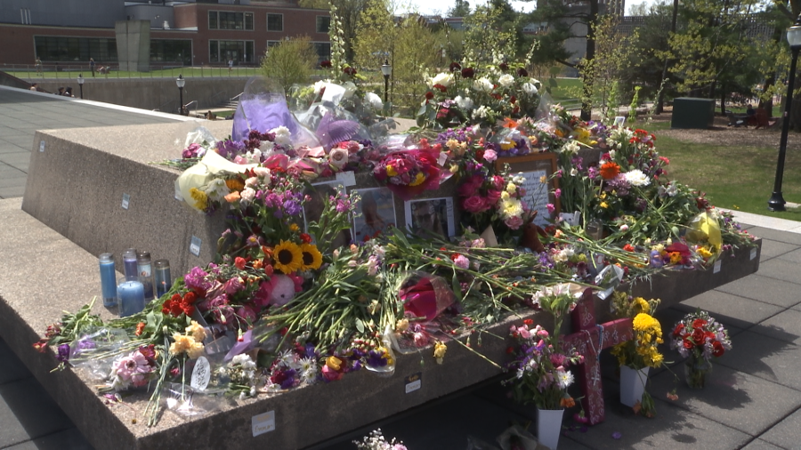 Memorial for UMass staff member murdered in campus hotel replaced