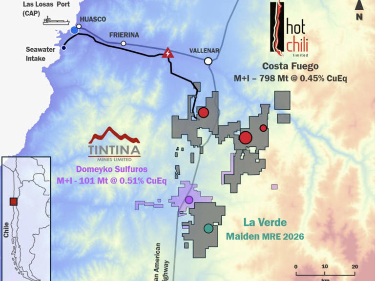 Big capital investment in Tintina Mines shows Chilean copper is drawing ...