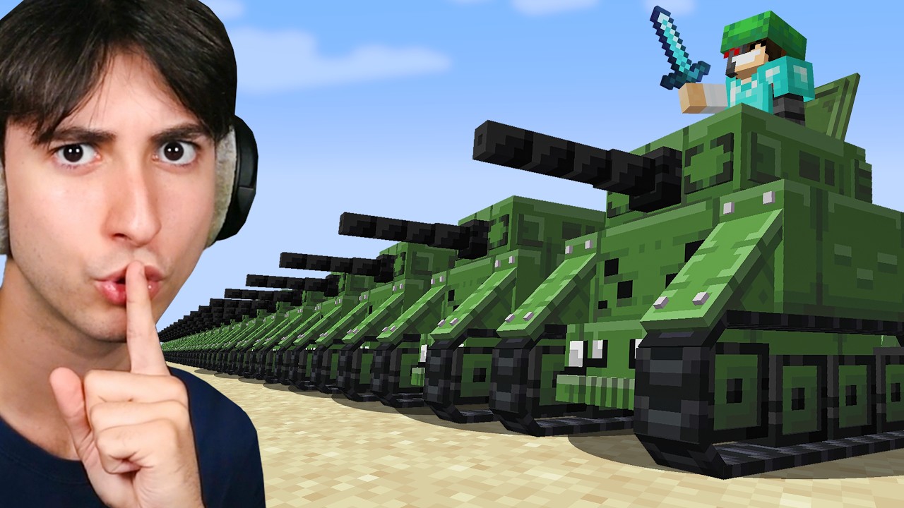 Secretly starting a war in Minecraft