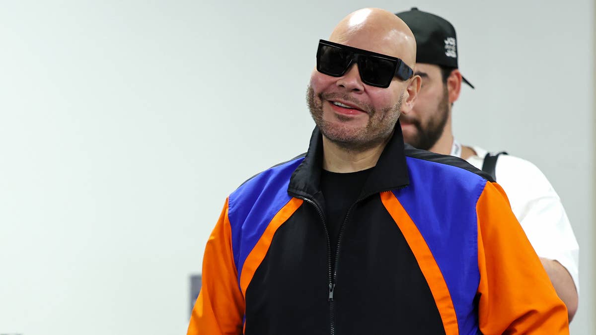Rapper Fat Joe shows off his 250-pound weight loss while cheering on ...