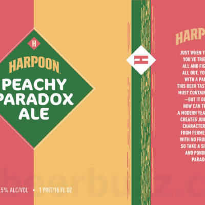 Harpoon working on Peachy Paradox Ale, a peach ale that doesn’t contain ...