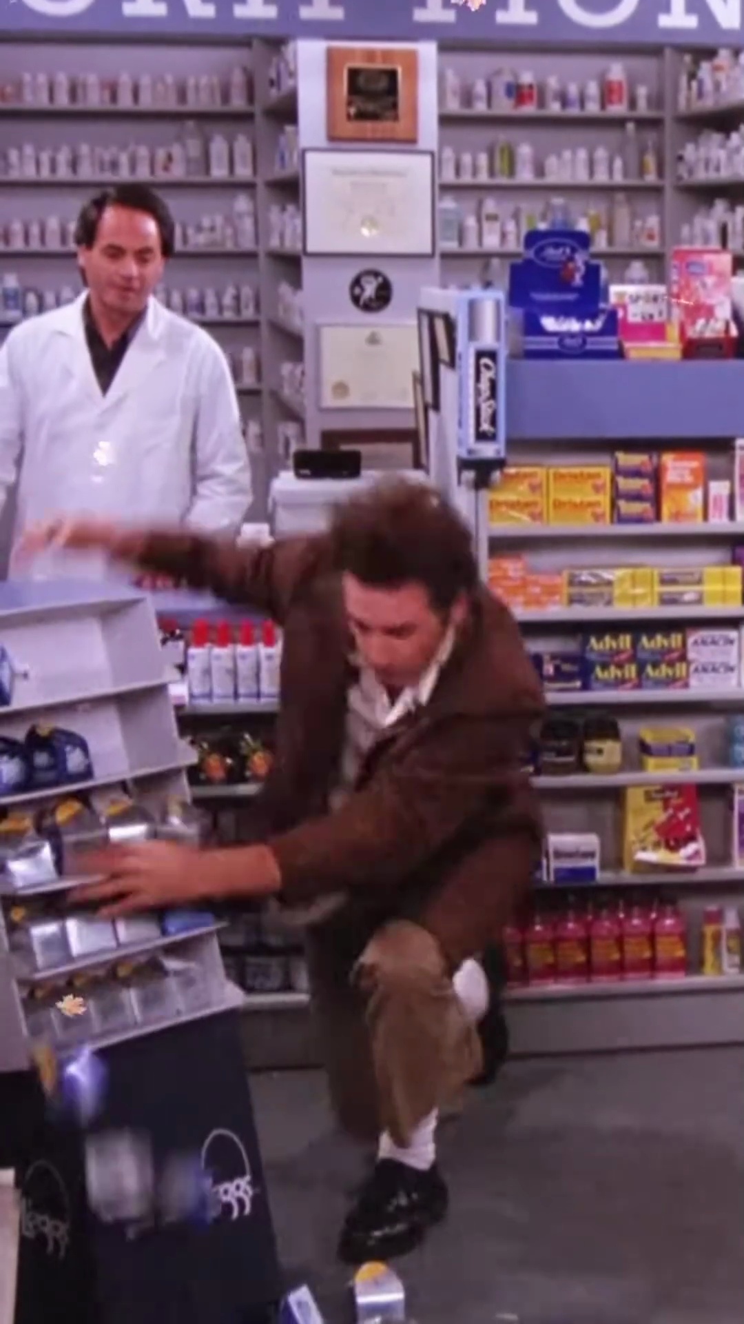 Nobody falls like Kramer on Seinfeld