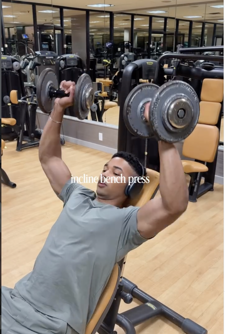 Fitness influencer Tyler James shows off the results of his "de ...